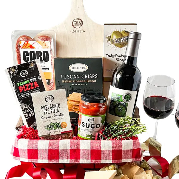 Pizza Party Gift Basket